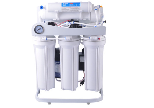 5 Stage Auto Flush Reverse Osmosis Water Filtration System with Iron ...